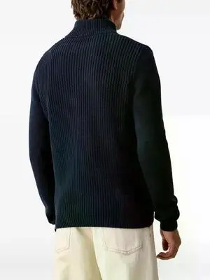 AERONAUTICA MILITARE Ribbed-knit Logo-embroidered Sweater