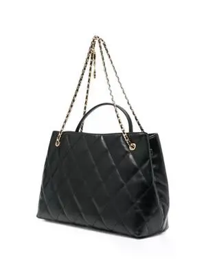Tory Burch Fleming Carryal Quilted Leather Tote Bag