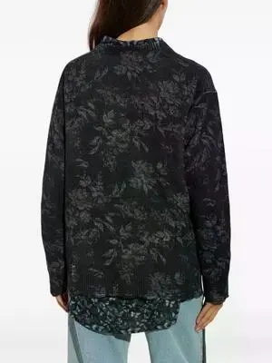 R13 Floral-motif Wool Cardigan