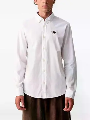 AERONAUTICA MILITARE Embroidered Button-down Shirt - White
