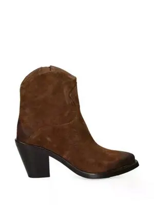 Ash Suede Ankle Boots - Brown