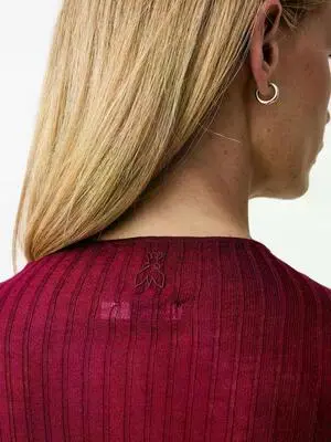 Patrizia Pepe Ribbed-knit Funnel-neck Jumper