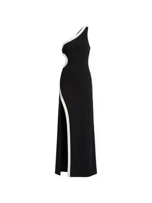 Alice + Olivia Gwendolyn One-shoulder Cutout Maxi Dress - Black