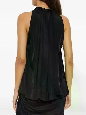 Balmain Ruffled Tassel-detail Blouse