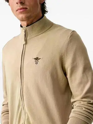 AERONAUTICA MILITARE Logo-embroidered Cardigan