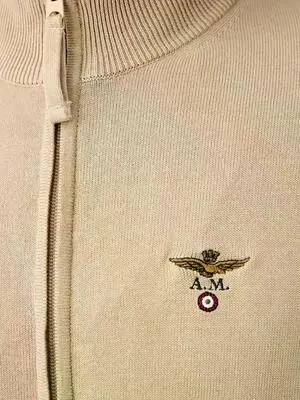 AERONAUTICA MILITARE Logo-embroidered Cardigan