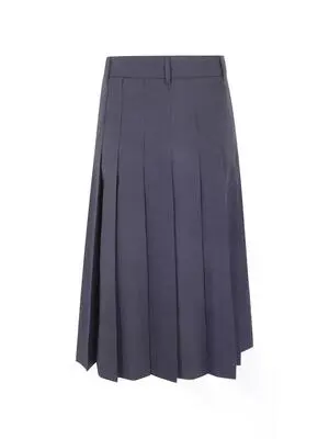 DUNST Pleated Midi Skirt
