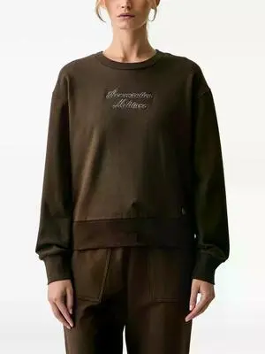 AERONAUTICA MILITARE Logo-embroidered Tracksuit - Brown