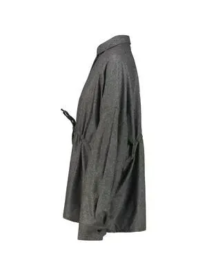 THELATEST Dalida Tie-waist Wool Shirt - Grey