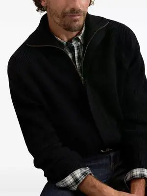 Woolrich Ribbed-knit Zip-up Cardigan