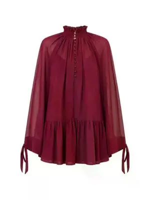 NICHOLAS Ruffled Mini Dress - Red