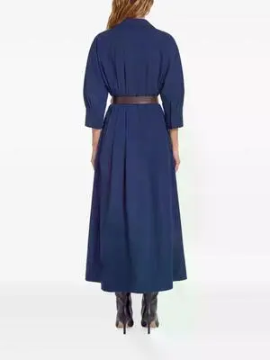 NICHOLAS Lana Pleated Belted Maxi Dress