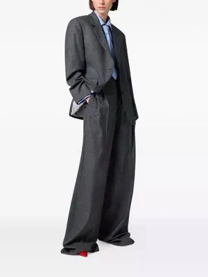 MSGM Check-pattern Single-breasted Blazer