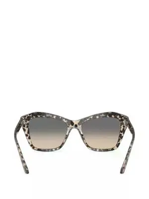JIMMY CHOO Tortoiseshell-effect Geometric-frame Sunglasses