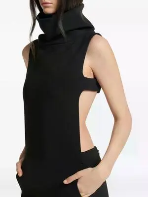 COURREGES Cut-out High-neck Maxi Dress