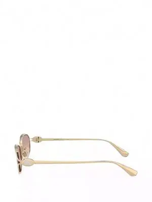 Burberry Semi-rimless Oval-frame Sunglasses