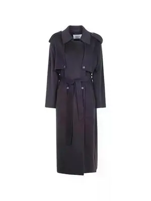 IVY OAK Belted Double-breasted Coat - Brown