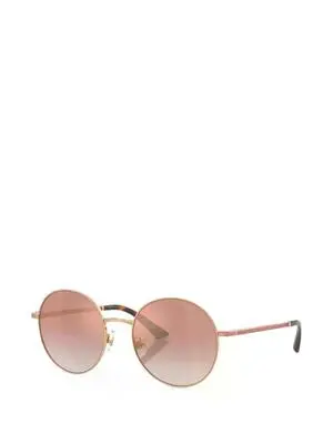 JIMMY CHOO Glitter-detail Round-frame Sunglasses - Pink