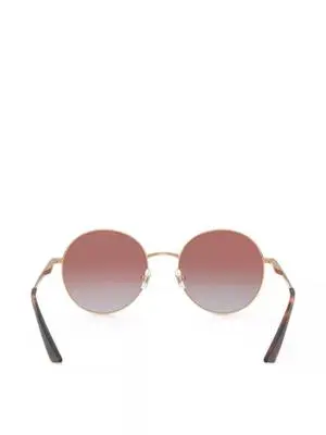 JIMMY CHOO Glitter-detail Round-frame Sunglasses - Pink