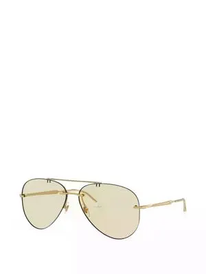 Ray-ban Color Touch Transitions-lenses Pilot-frame Sunglasses - Gold