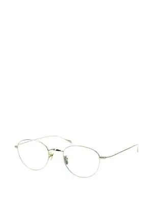 MASUNAGA Gms/396bt Round-frame Glasses - Gold