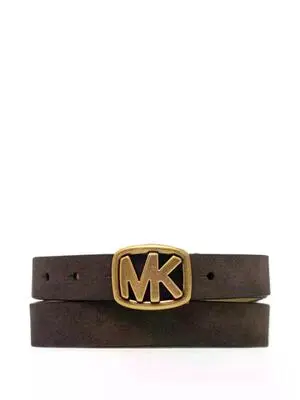 Michael Kors Mk Plaque Belt - Brown