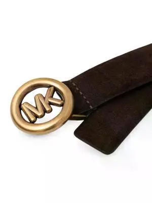 Michael Kors Logo-plaque Suede Belt