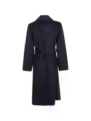 IVY OAK Belted Shawl-collar Coat - Black