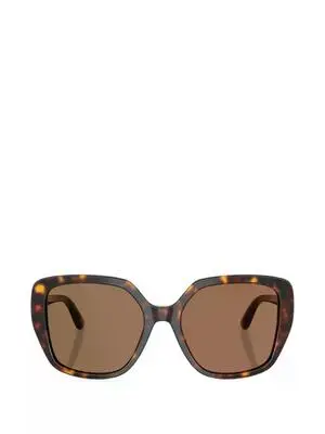 Dolce & Gabbana Tortoise-effect Butterfly-frame Sunglasses - Brown