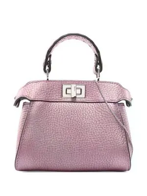 Fendi 2000-2010 Nano Nappa Peekaboo Satchel - Pink