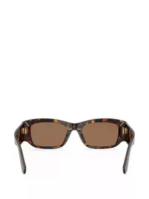 Dolce & Gabbana Tortoiseshell-effect Rectangle-frame Sunglasses
