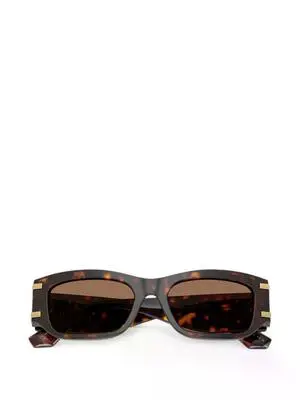 Dolce & Gabbana Tortoiseshell-effect Rectangle-frame Sunglasses