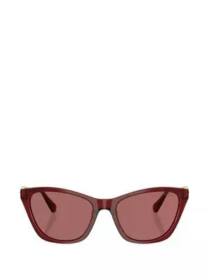 SWAROVSKI Crystal-embellished Cat-eye Frame Sunglasses - Red