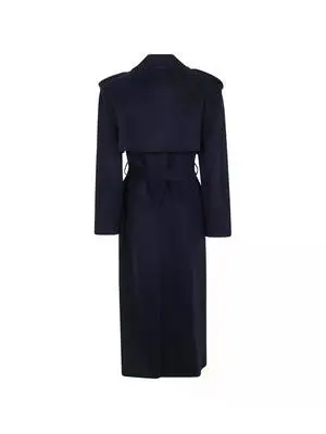 IVY OAK Iocamerona Belted Epaulette Coat Blue
