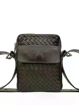 Bottega Veneta 2012-2026 Intrecciato Crossbody Bag - Black
