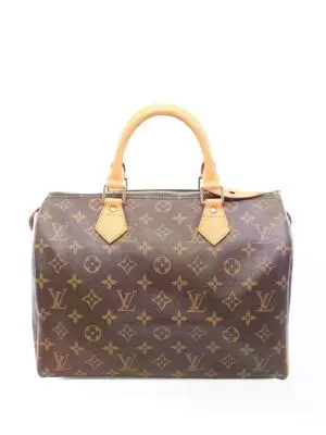 LOUIS VUITTON 2003 Monogram Speedy 30 Boston Bag - Brown