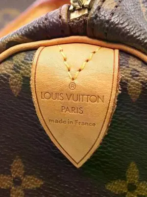LOUIS VUITTON 2003 Monogram Speedy 30 Boston Bag - Brown