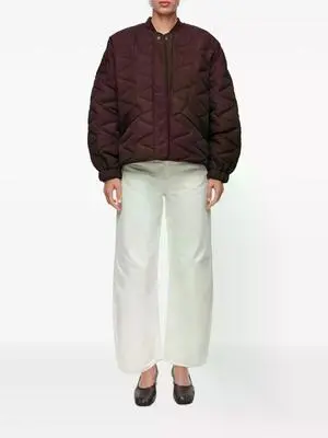 Bimba Y Lola Raspberry Padded Bomber Jacket