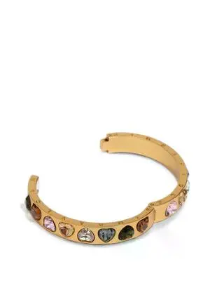 Bimba Y Lola Rigid Multicolor Crystals Heart Bracelet