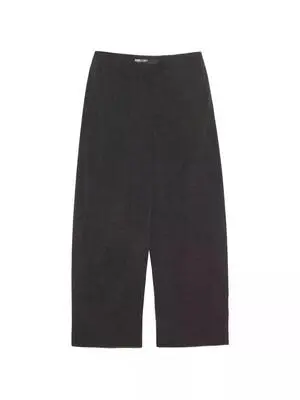 Bimba Y Lola Dark--melange Barrel-leg Trousers - Grey