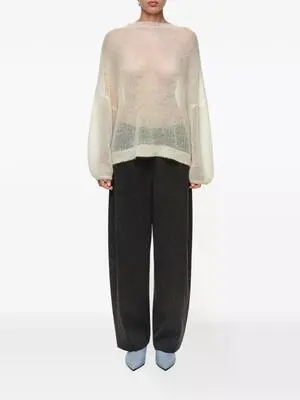 Bimba Y Lola Dark--melange Barrel-leg Trousers