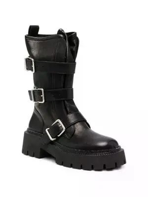 VIC MATIE Stivale Rock Buckle-strap Chunky-sole Boots