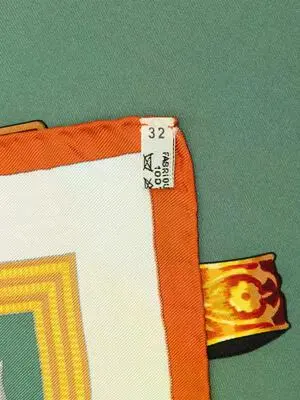Hermès 1980-2010 Cavaliers Ottomans Silk Scarf 90 Scarves - White