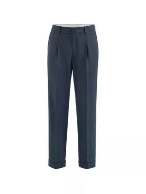 Brunello Cucinelli Houndstooth Pleated Trousers