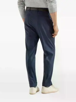 Brunello Cucinelli Virgin Wool Houndstooth Trousers With Pleat