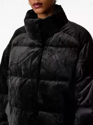 Adidas Helionic Quilted Velour Puffer Jacket - Black