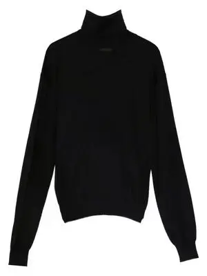 Saint Laurent Turtleneck Long-sleeve Sweater - Black