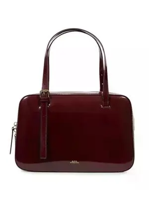 A.p.c. Virginie Logo-print Buckle-detail Backpack - Red