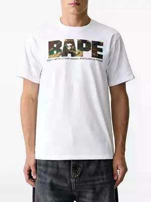 A BATHING APE Camo-logo T-shirt