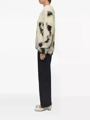 Bimba Y Lola Pony Fur V-neck Sweater
